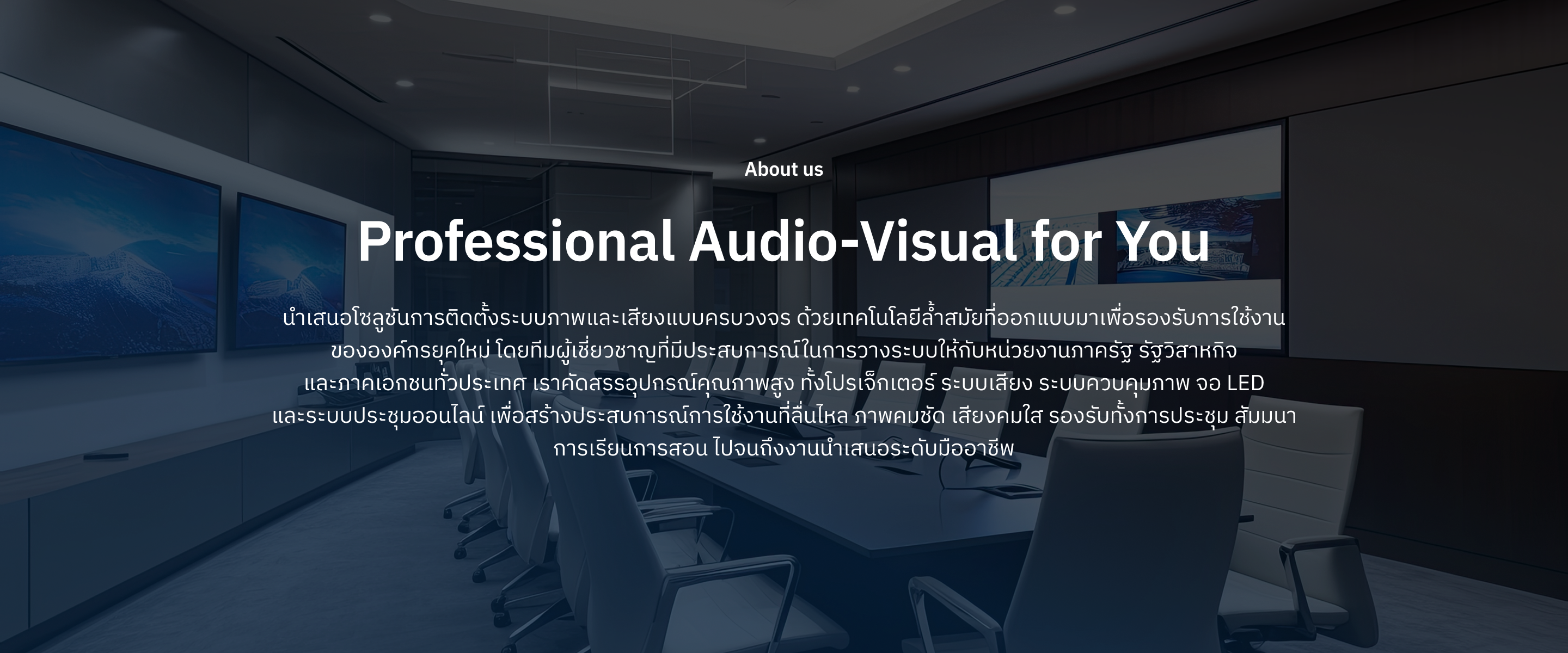 Professional Audio‑Visual for You